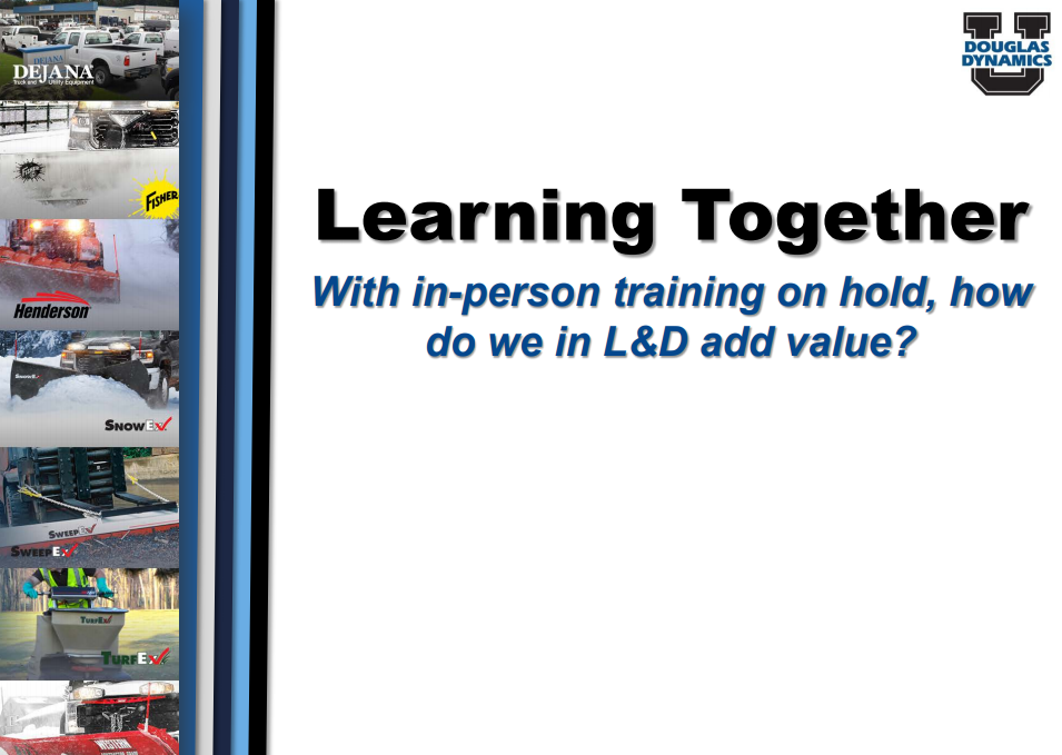 Insight: Learning Together: With In-Person Training on Hold, How Do We ...